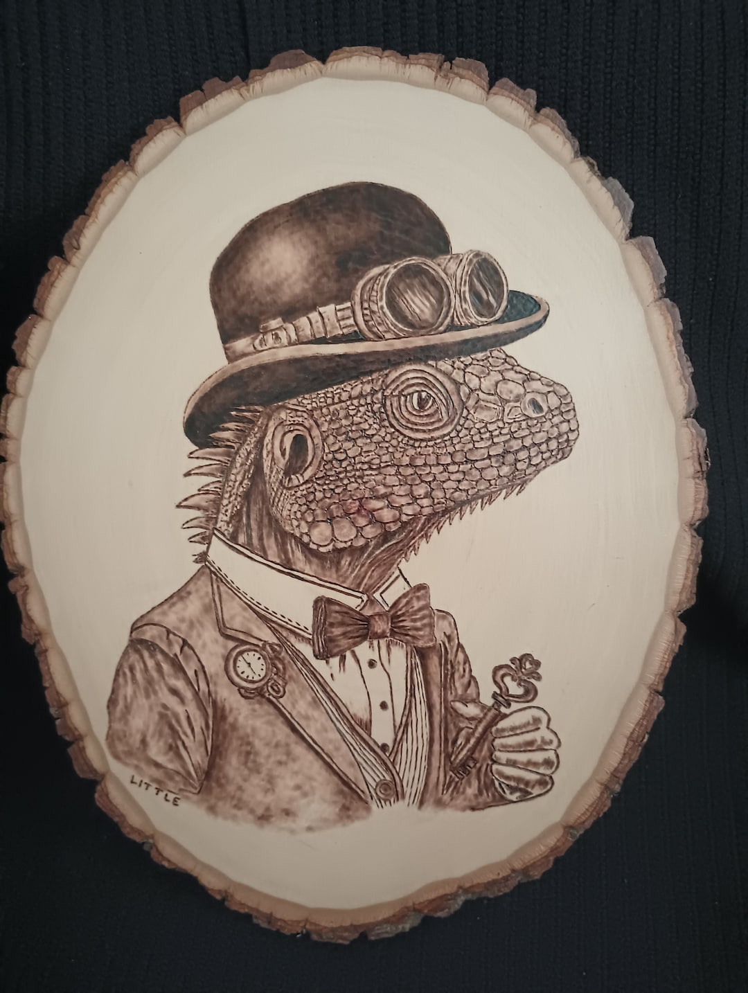 Handmade Wood Burning Steampunk Lizard - Etsy