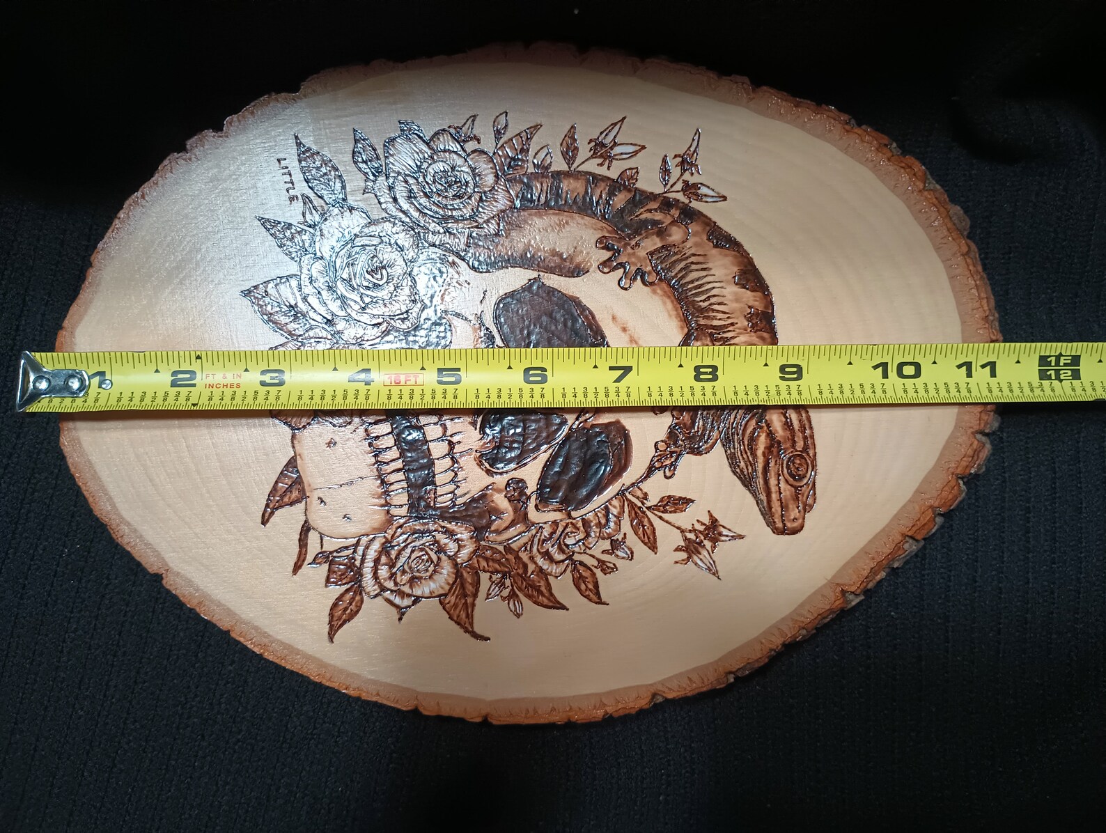 Wood Burning Skull and Lizard - Etsy
