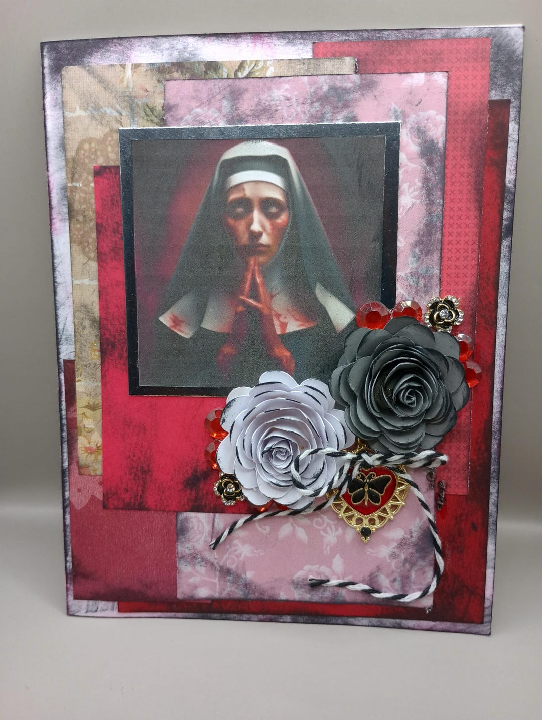 Greeting Card Nun Horror - Etsy