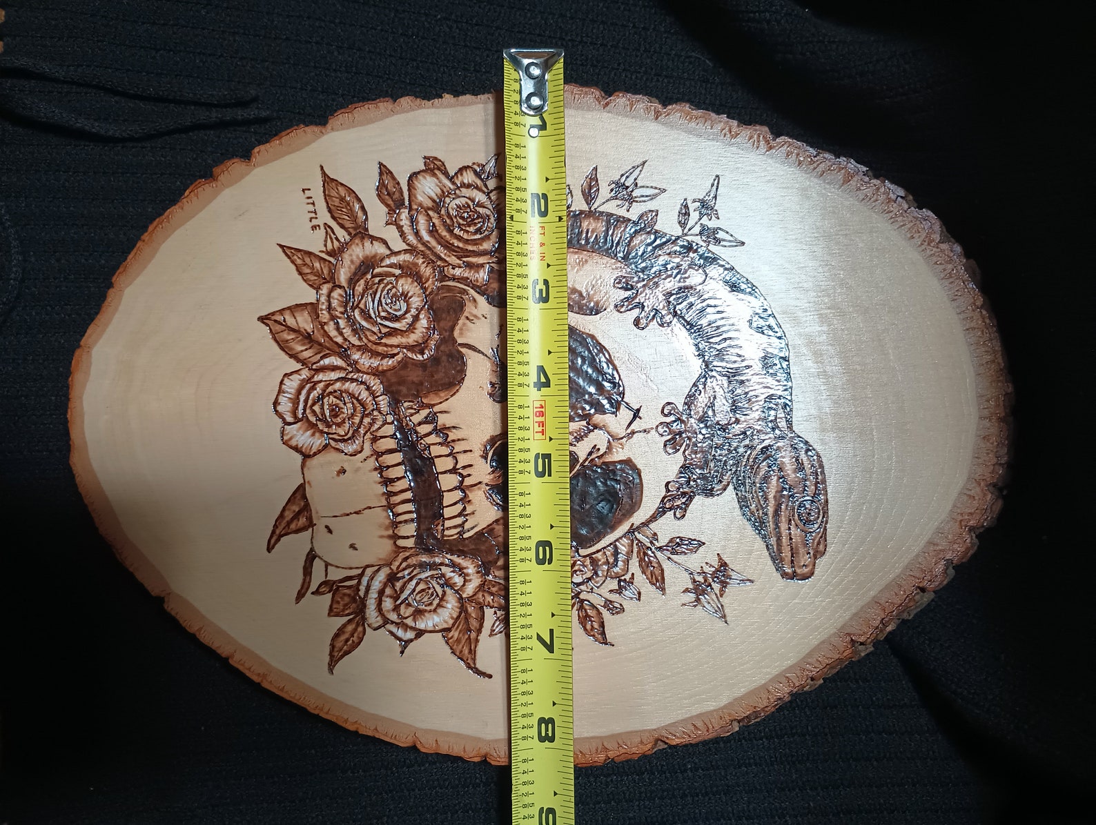 Wood Burning Skull and Lizard - Etsy
