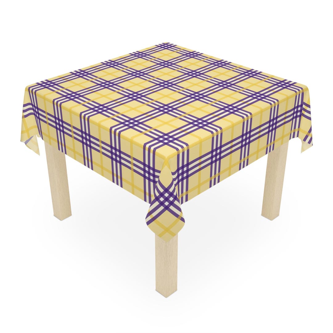 Louisiana State LSU Tigers Tailgate Tartan Tablecloth in Purple and ...