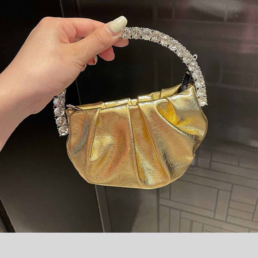 Gaia Bag / Diamond Handle Bag / Events Bag / Night Out Bag / Shiny ...