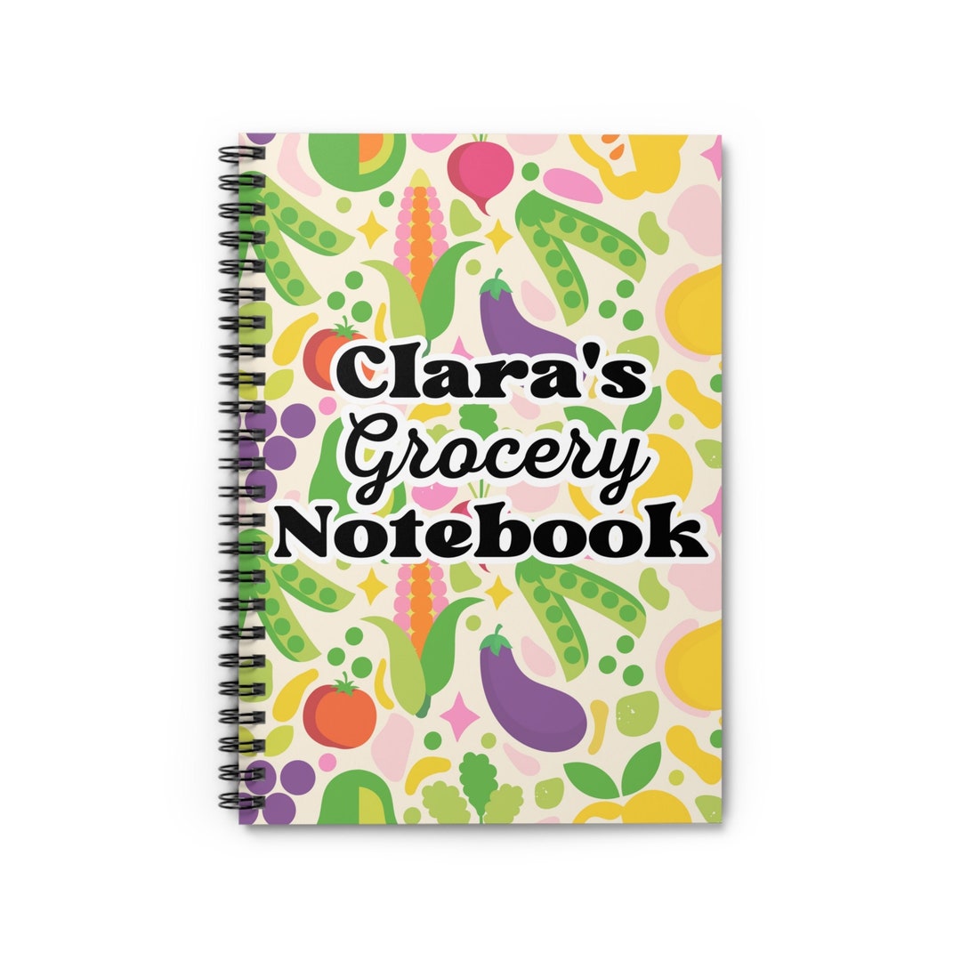 Grocery List Notebook Grocery List Personalized Notebook - Etsy
