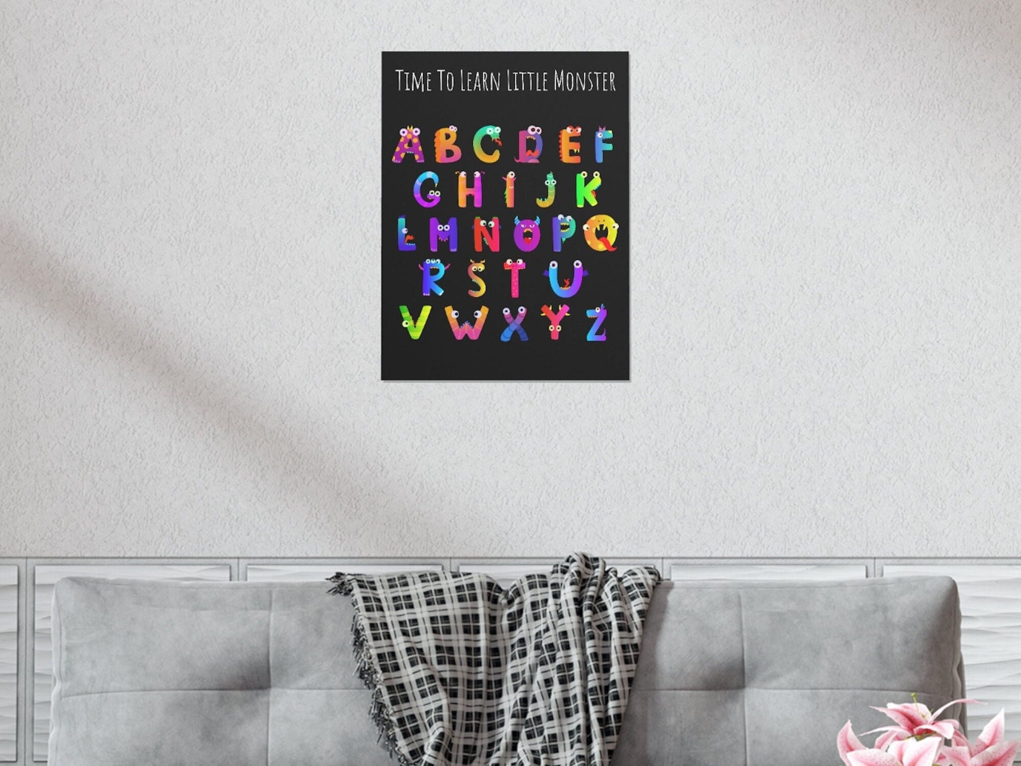 Monster Alphabet Poster Great for Kid's Room or Library - Etsy