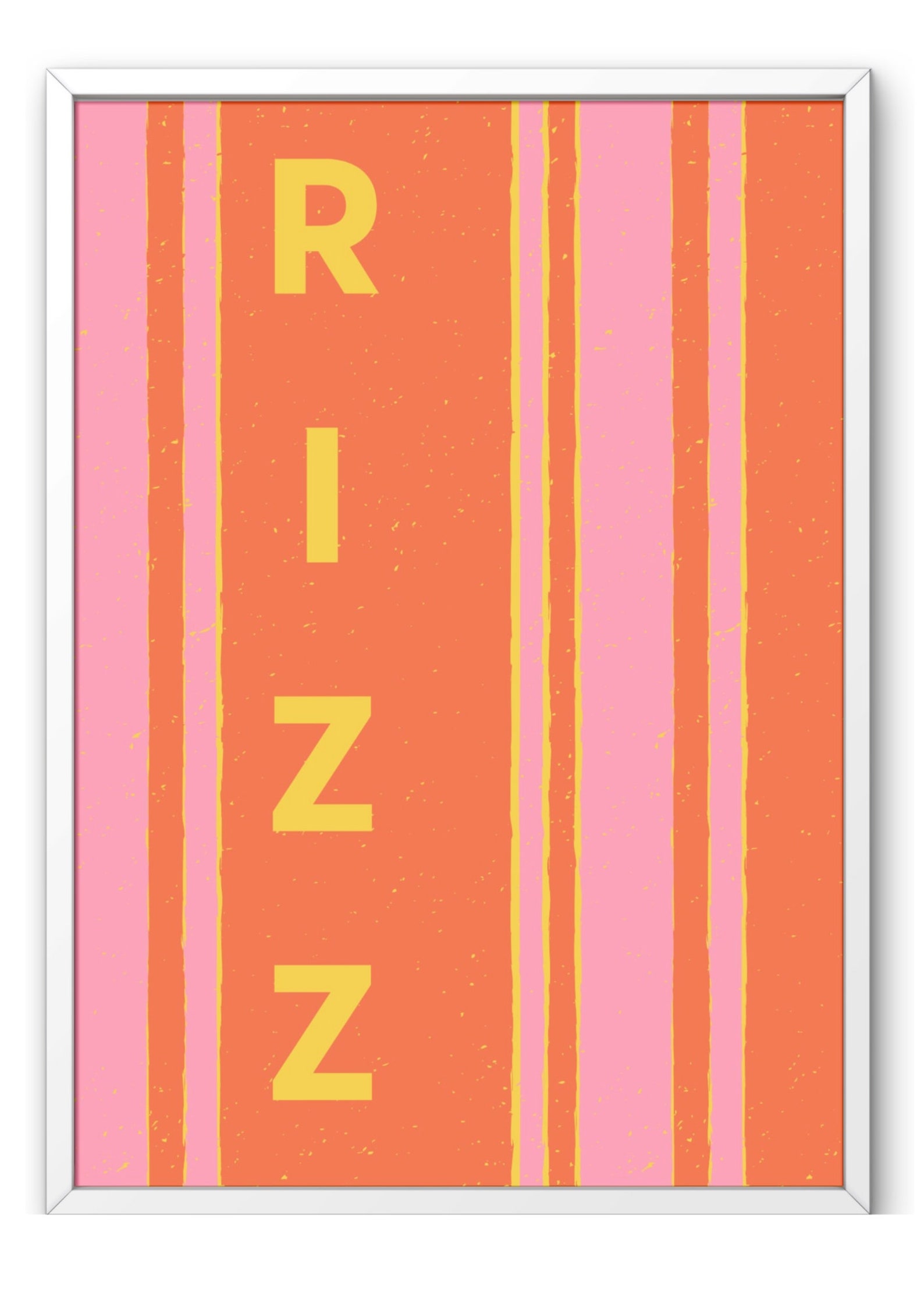 Rizz, Art, Slang, Charisma, Digital Poster, Download Art, Wall Decor - Etsy