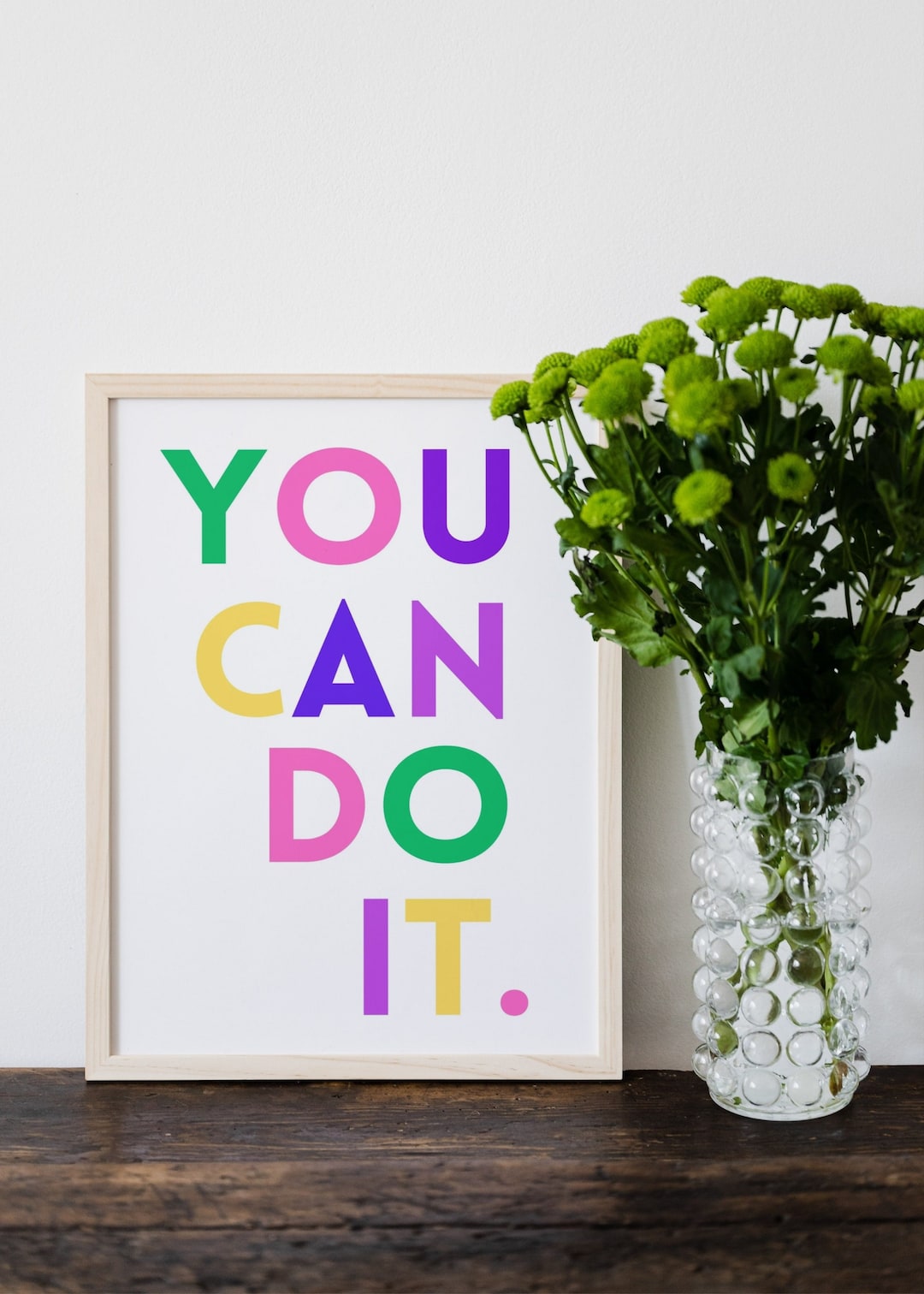 You Can Do It, Inspirational Quote, Digital Download, Wall Decor ...