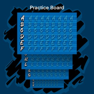 Procreate Outline Lettering Brush Pack: 58 Brush Set (instant Download ...