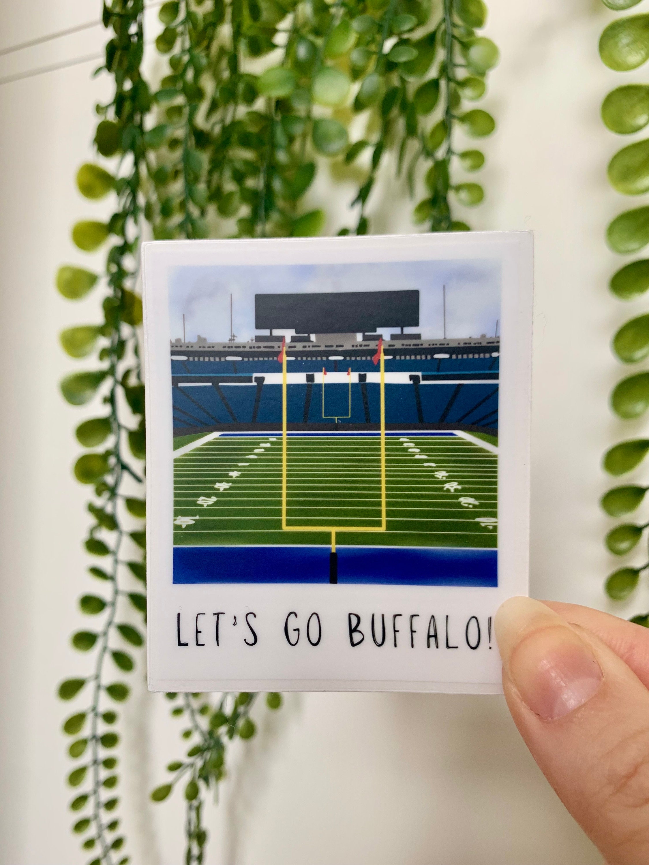 Buffalo Stadium Illustrated Polaroid Sticker, Buffalo Bills Sticker ...