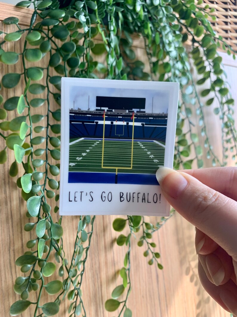 Buffalo Stadium Illustrated Polaroid Sticker, Buffalo Bills Sticker ...