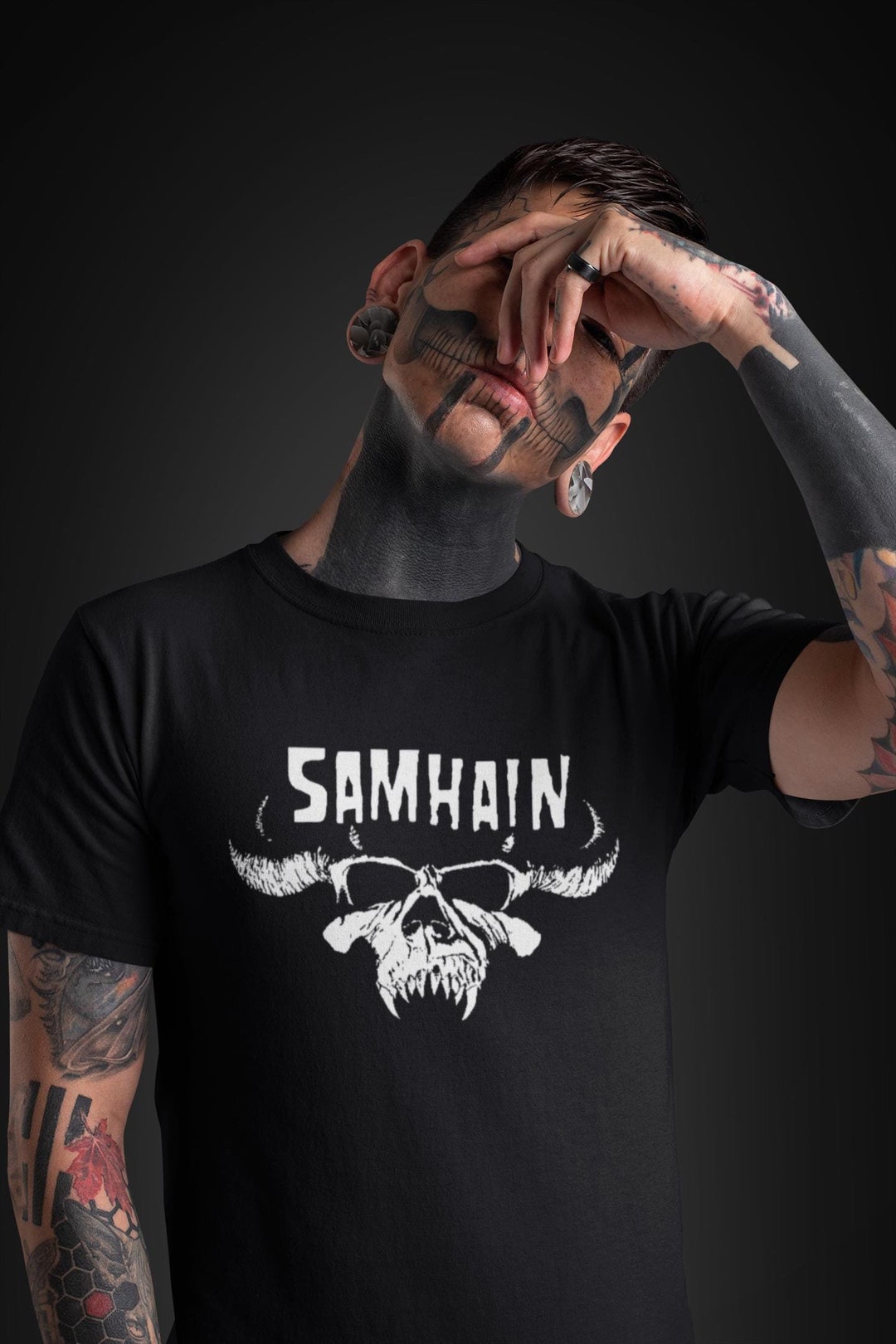 Samhain Horror Punk T-shirt - Goth 80s Rock Tee - Etsy