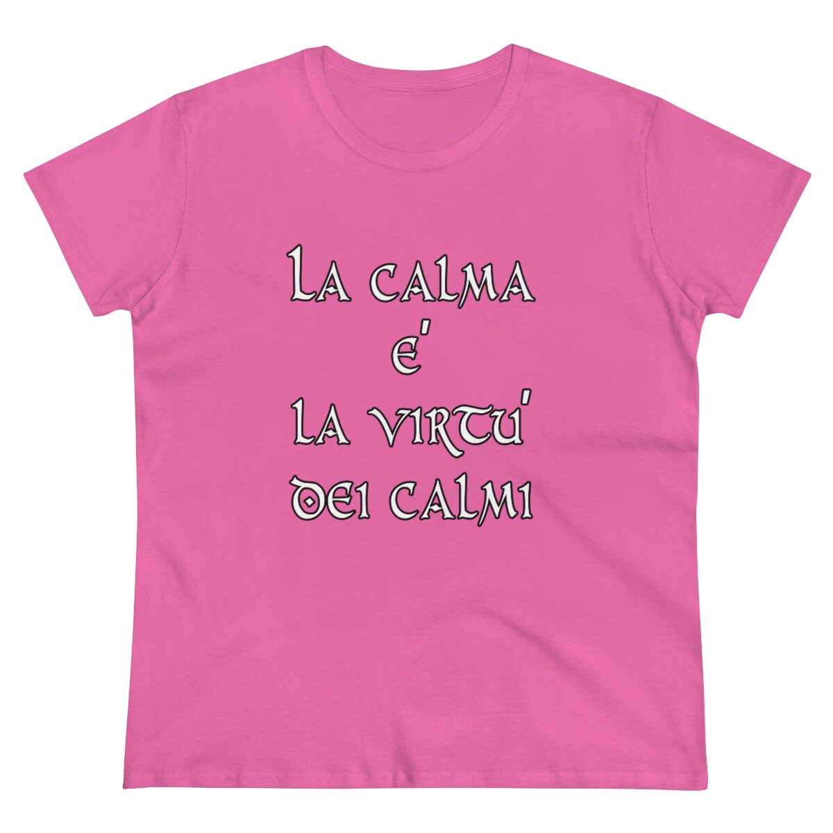 La CALMA è La VIRTU' Dei Calmi Ladies Fit / Cool / - Etsy