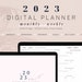2023 Monthly Weekly Lifestyle Digital Planner Weekly Meal - Etsy