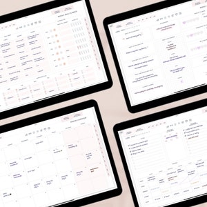 2023 Monthly Weekly Lifestyle Digital Planner Weekly Meal - Etsy
