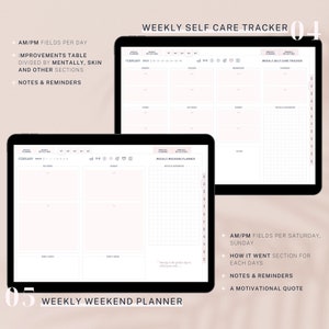 2023 Monthly Weekly Lifestyle Digital Planner Weekly Meal - Etsy