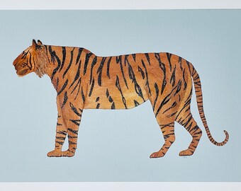 Year of the Tiger Chinese Paper Cut Designs - Etsy
