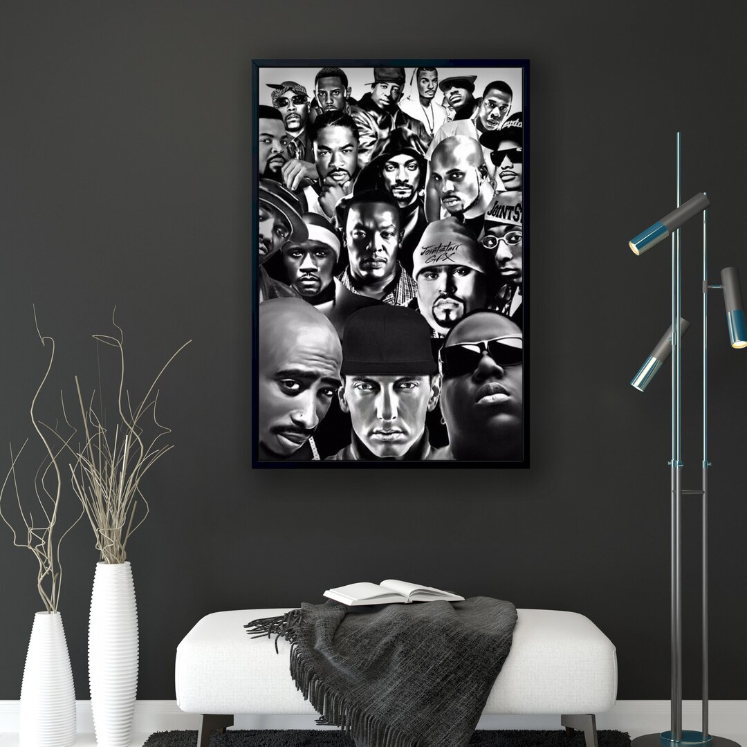 HUGE Rap Legends Poster Rap Stars Collage Wall Art Eminem - Etsy
