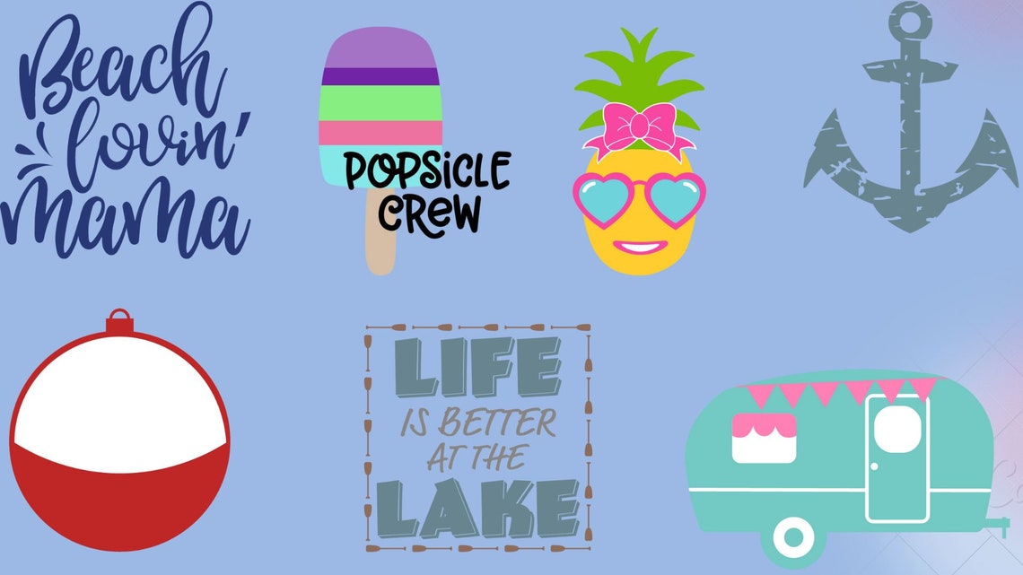 Beach Svgs BEACH SVG Bundle, SUMMER Svg, Beach Clipart, Summer Cut ...