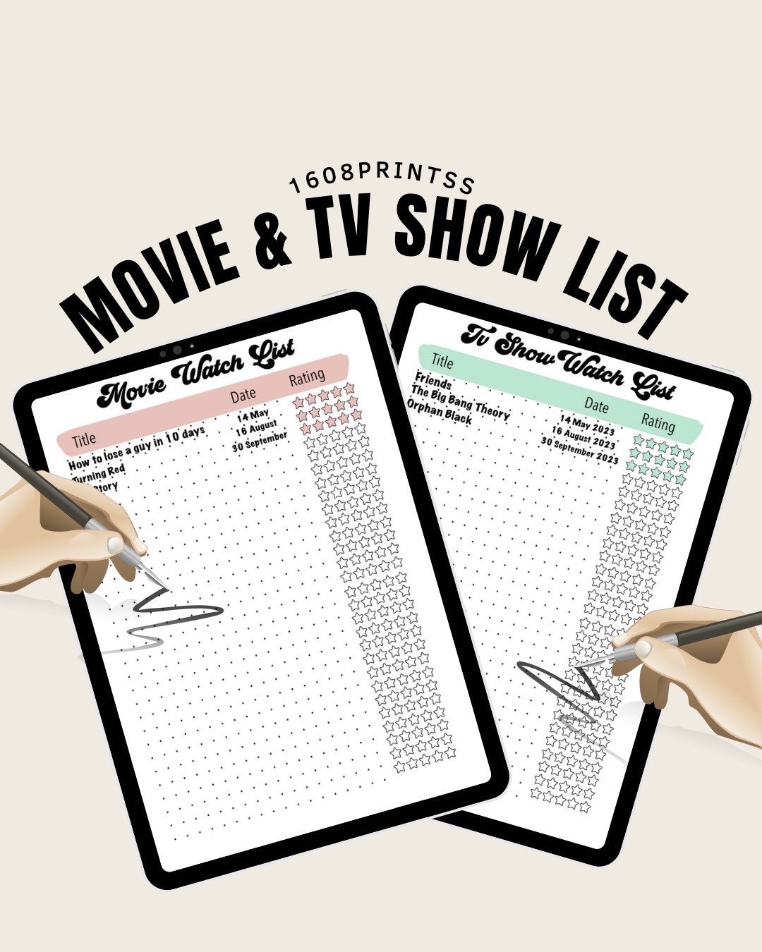 Movie Tv Show Watchlist for Film Log Track Movies Tracker Television ...