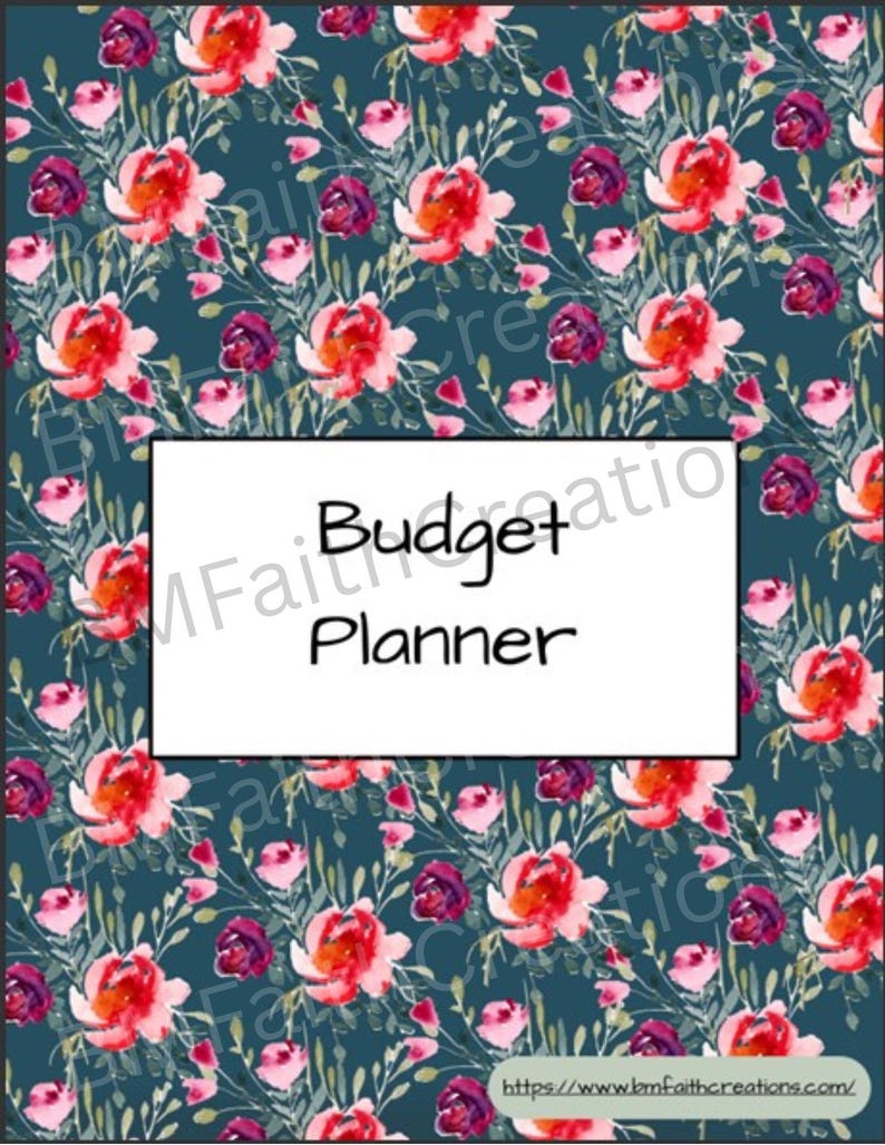 Floral Budget Planner - Etsy