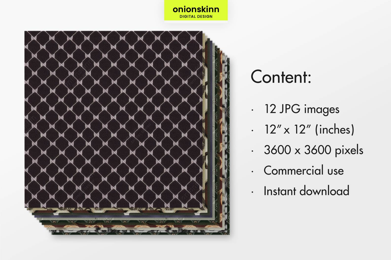 Dark Academia DIGITAL SEAMLESS PAPER Midnight Gothic Vintage Aesthetic ...