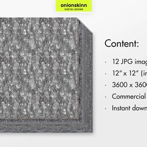 Silver Glitter DIGITAL SEAMLESS PAPER Sparkle Twinkle Shimmer Glint ...