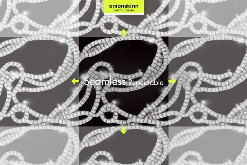 Diamond Sparkle DIGITAL SEAMLESS PAPER Hearts Gemstones Glitter ...