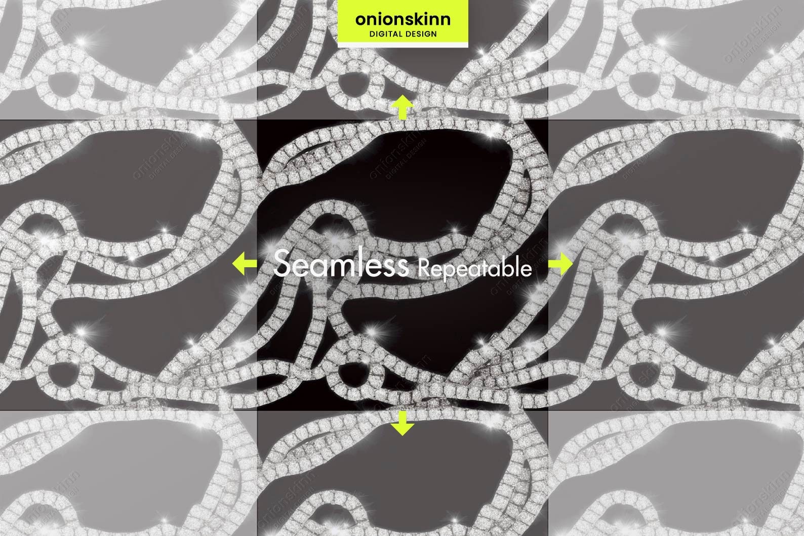 Diamond Sparkle DIGITAL SEAMLESS PAPER Hearts Gemstones Glitter ...