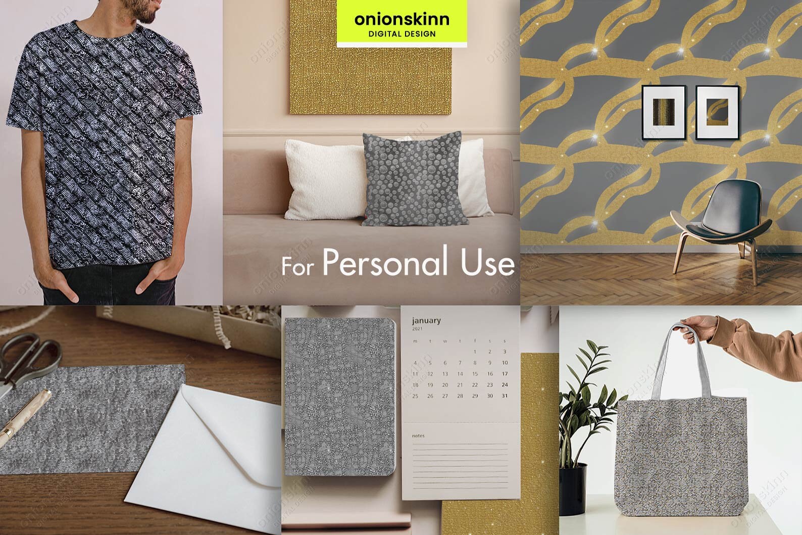 Silver and Gold DIGITAL SEAMLESS PAPER Luxe Elegant Glitter - Etsy