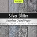 Silver Glitter DIGITAL SEAMLESS PAPER Sparkle Twinkle Shimmer Glint ...