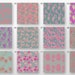 Pastel Floral DIGITAL SEAMLESS PAPER Pink Purple Watercolor Minimal ...
