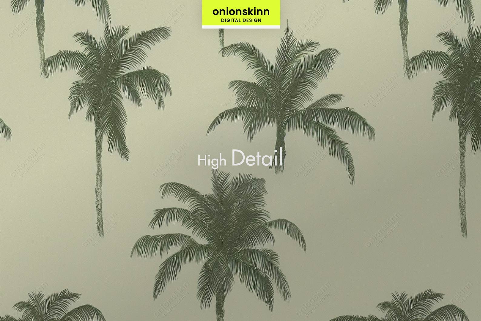 Retro Palms DIGITAL SEAMLESS PAPER Palm Trees Plants Leaves Greenery ...