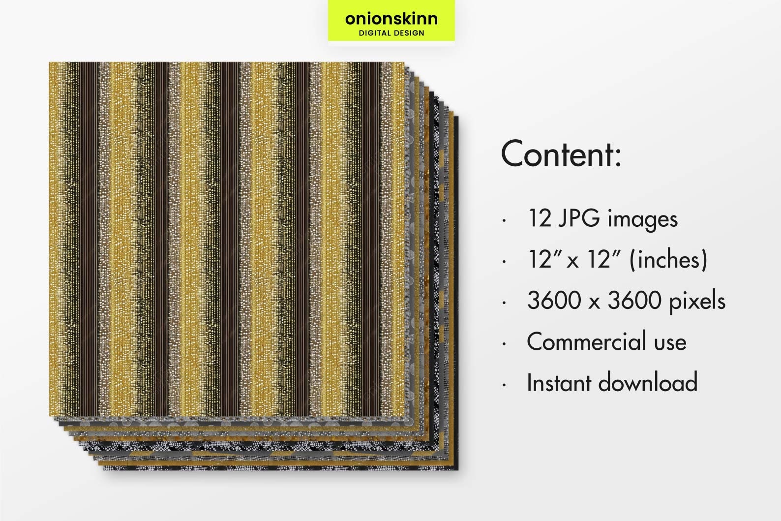 Silver and Gold DIGITAL SEAMLESS PAPER Luxe Elegant Glitter - Etsy