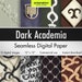 Dark Academia DIGITAL SEAMLESS PAPER Midnight Gothic Vintage - Etsy