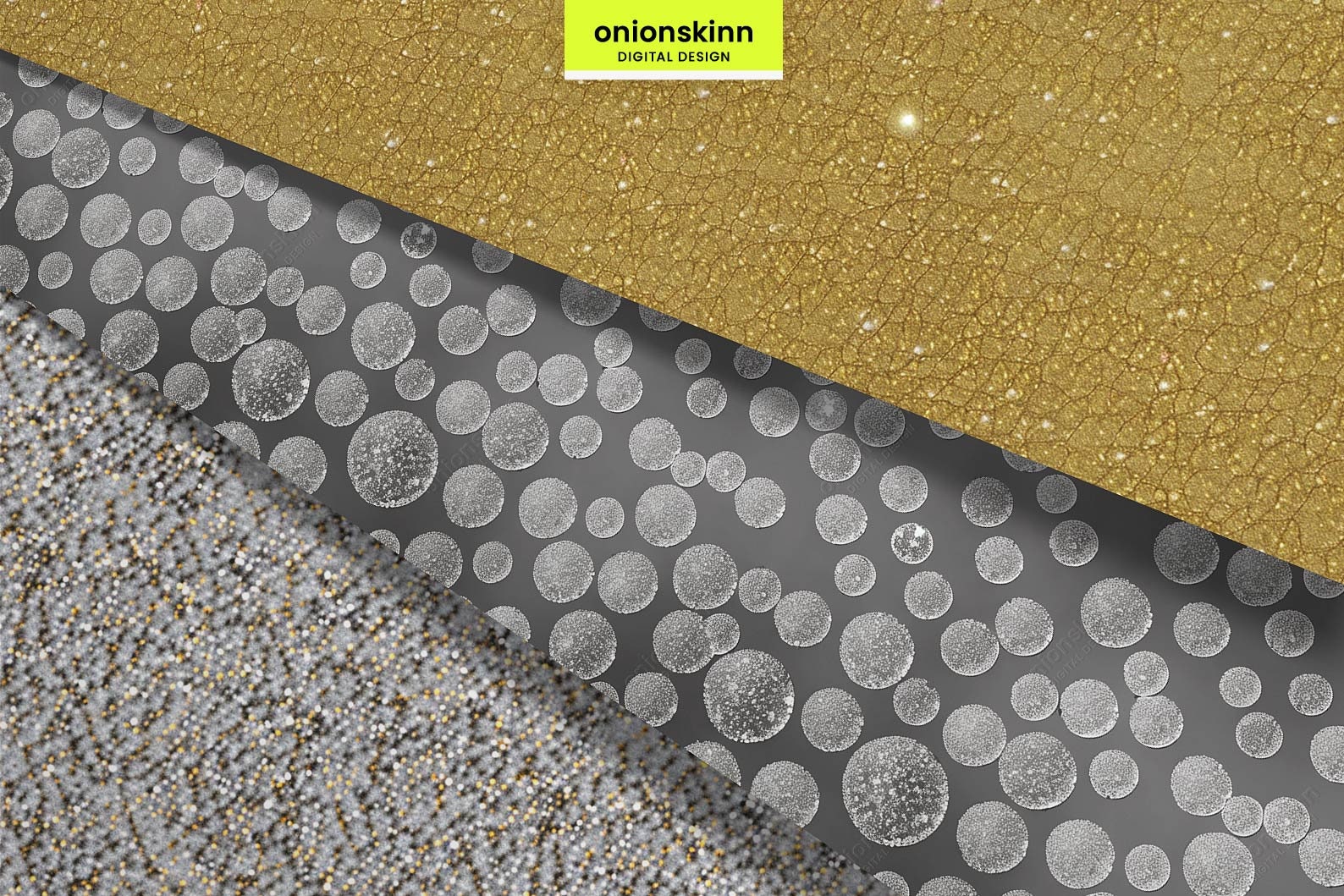 Silver and Gold DIGITAL SEAMLESS PAPER Luxe Elegant Glitter Sequin ...