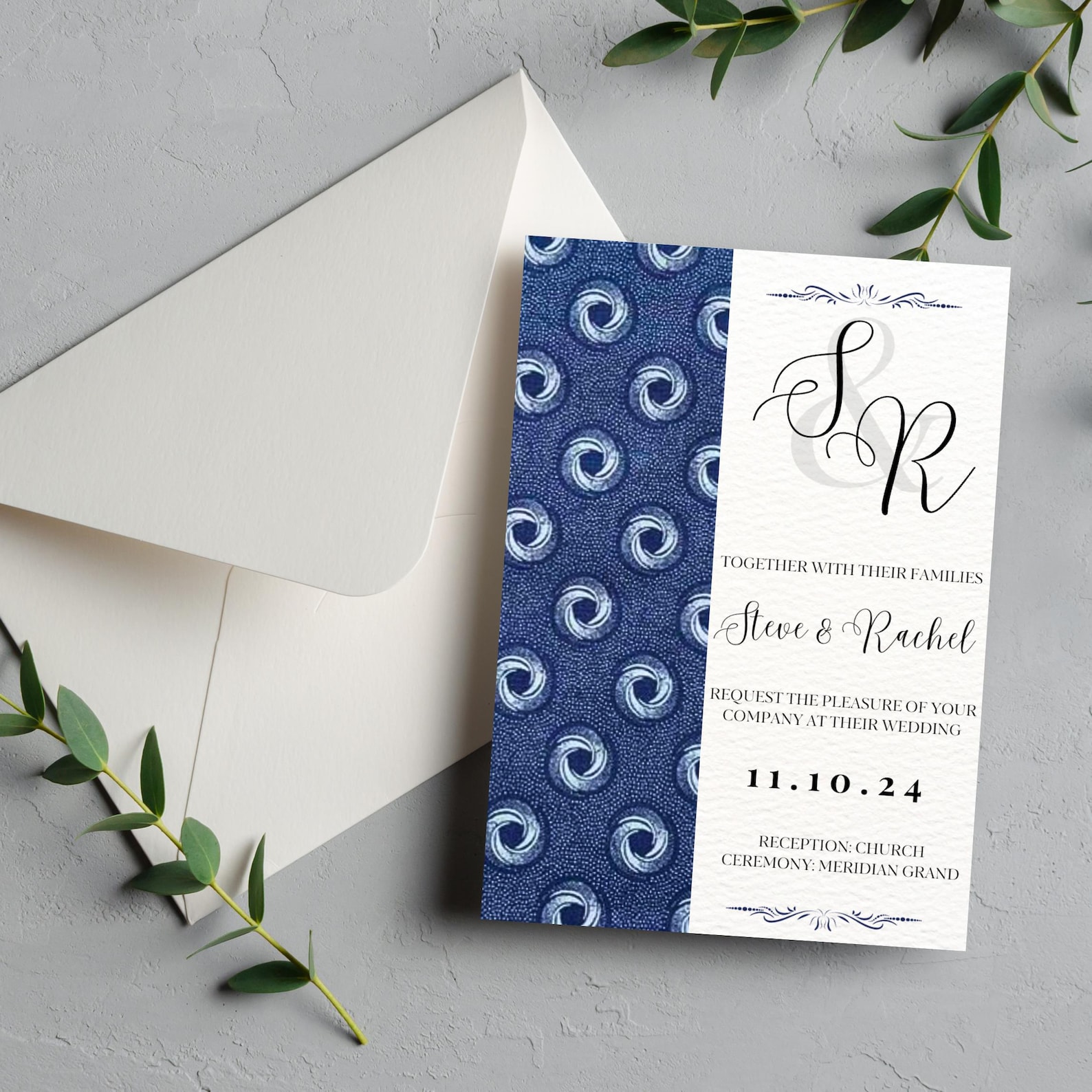 Editable Tswana Traditional Wedding Invitation Customisable Canva ...