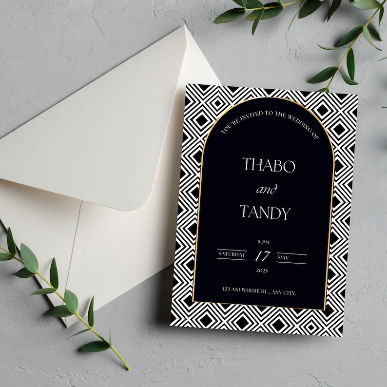 Traditional Wedding, Wedding Invitation Template, African Traditional ...