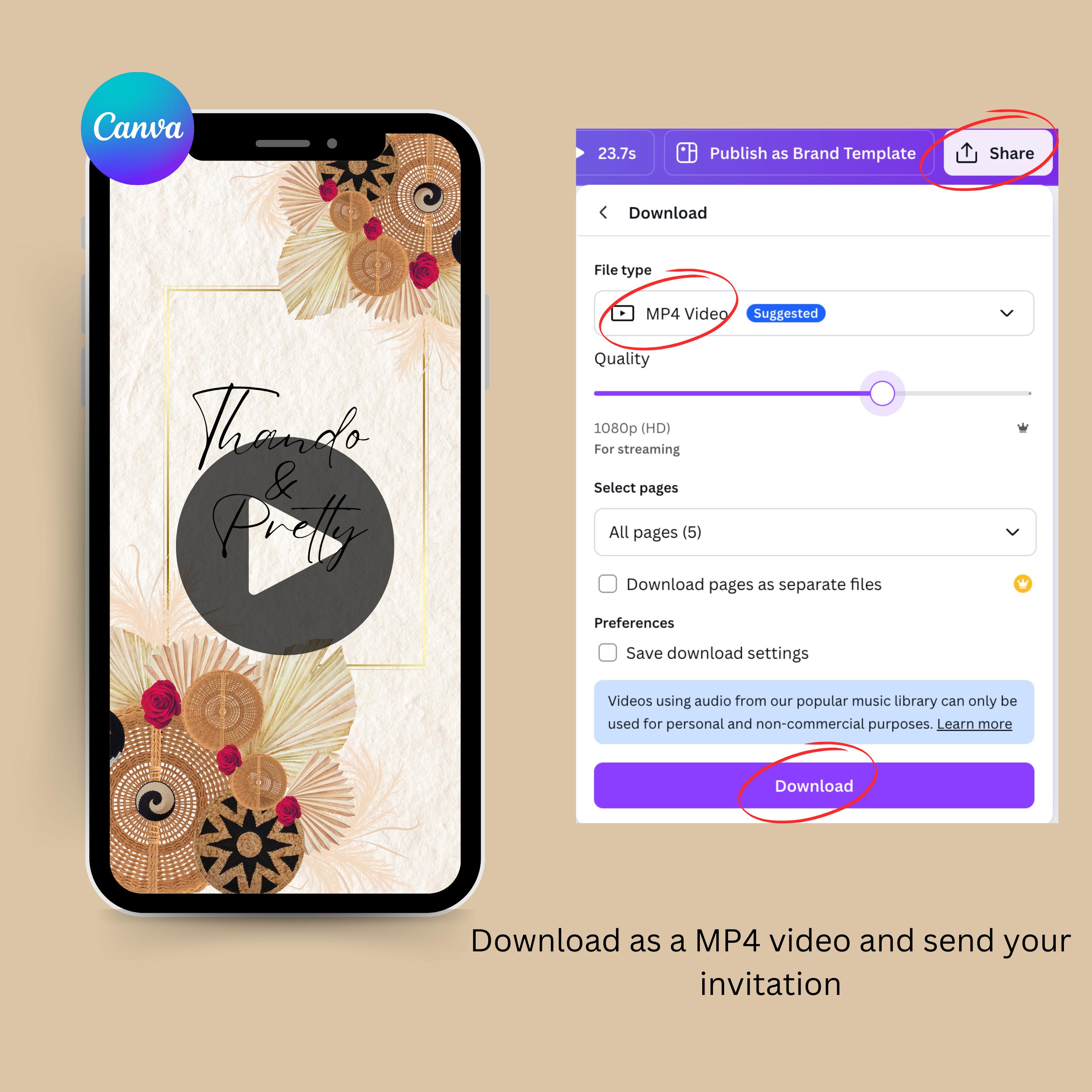 African Wedding Invitation, African Wedding Invitations Video,animated ...