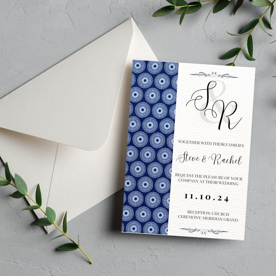 Editable Tswana Traditional Wedding Invitation | Customisable Canva ...