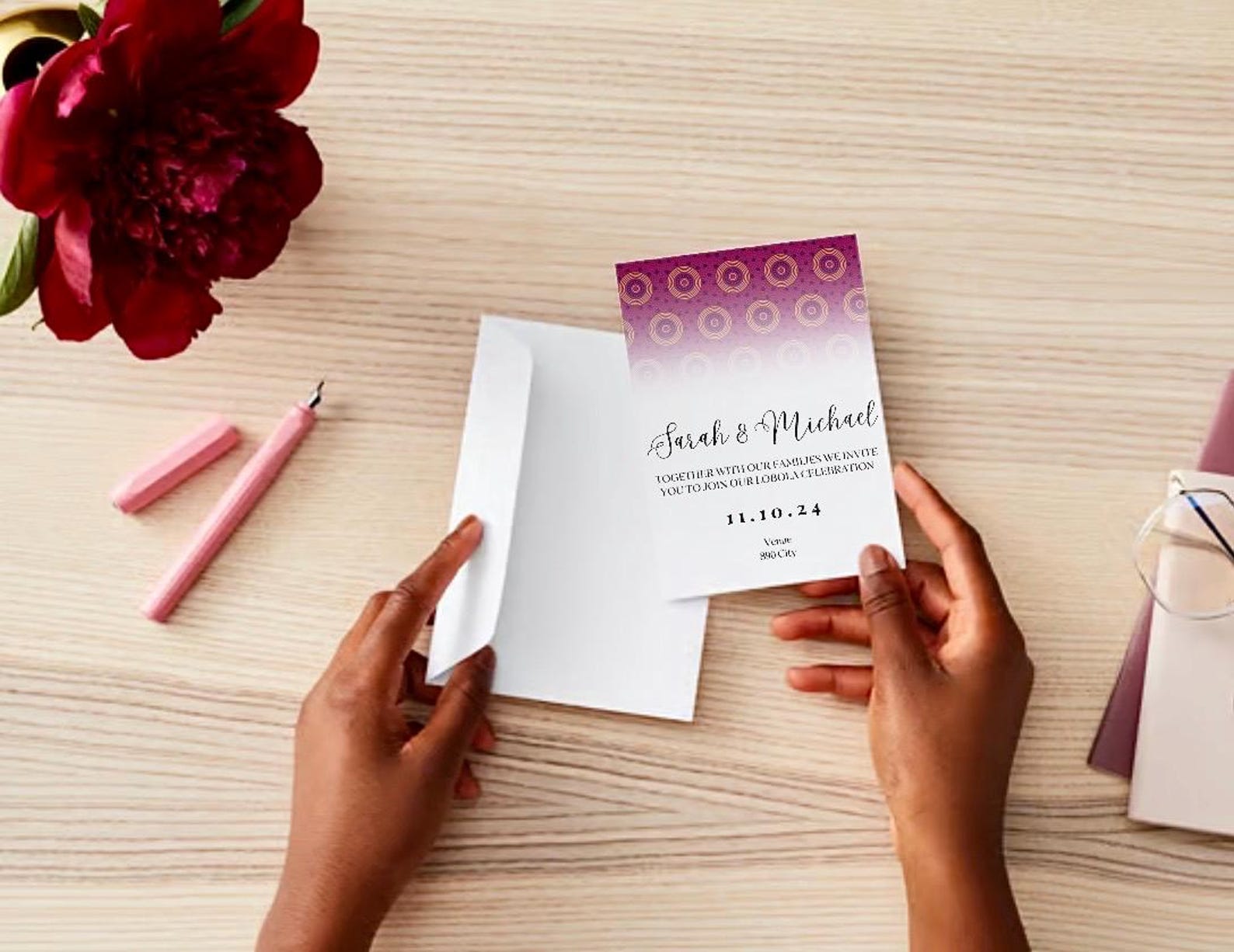 Traditional Wedding Wedding Invitation african Traditional Wedding ...