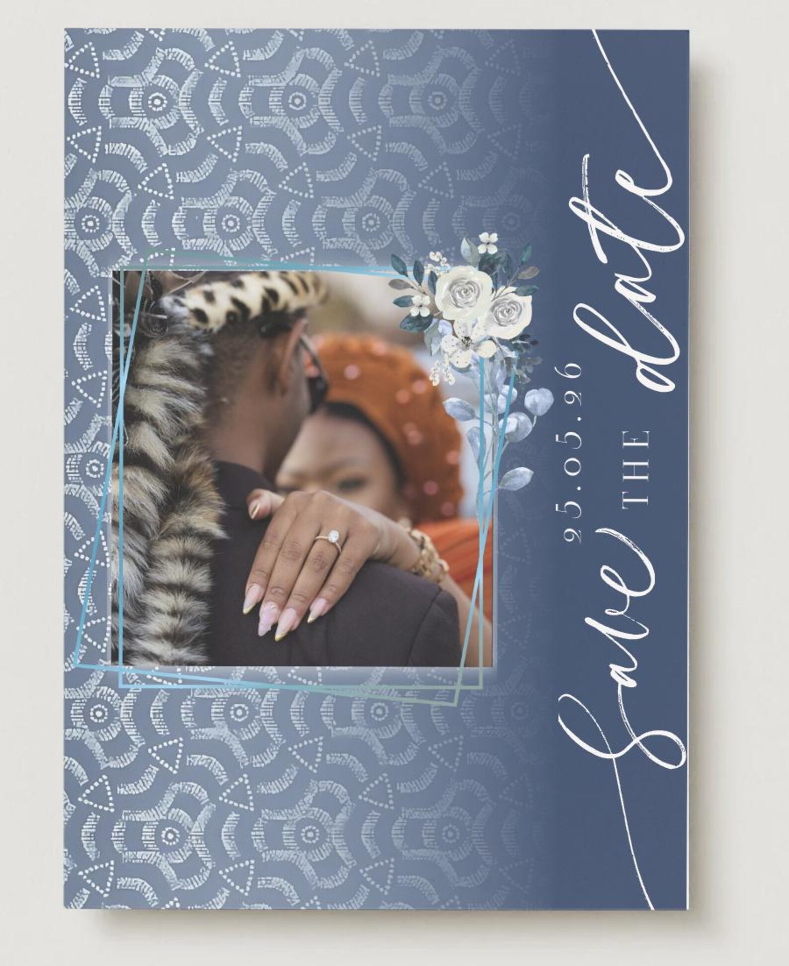 Tswana Wedding Invitation Template: Shweshwe Design, Editable Canva ...