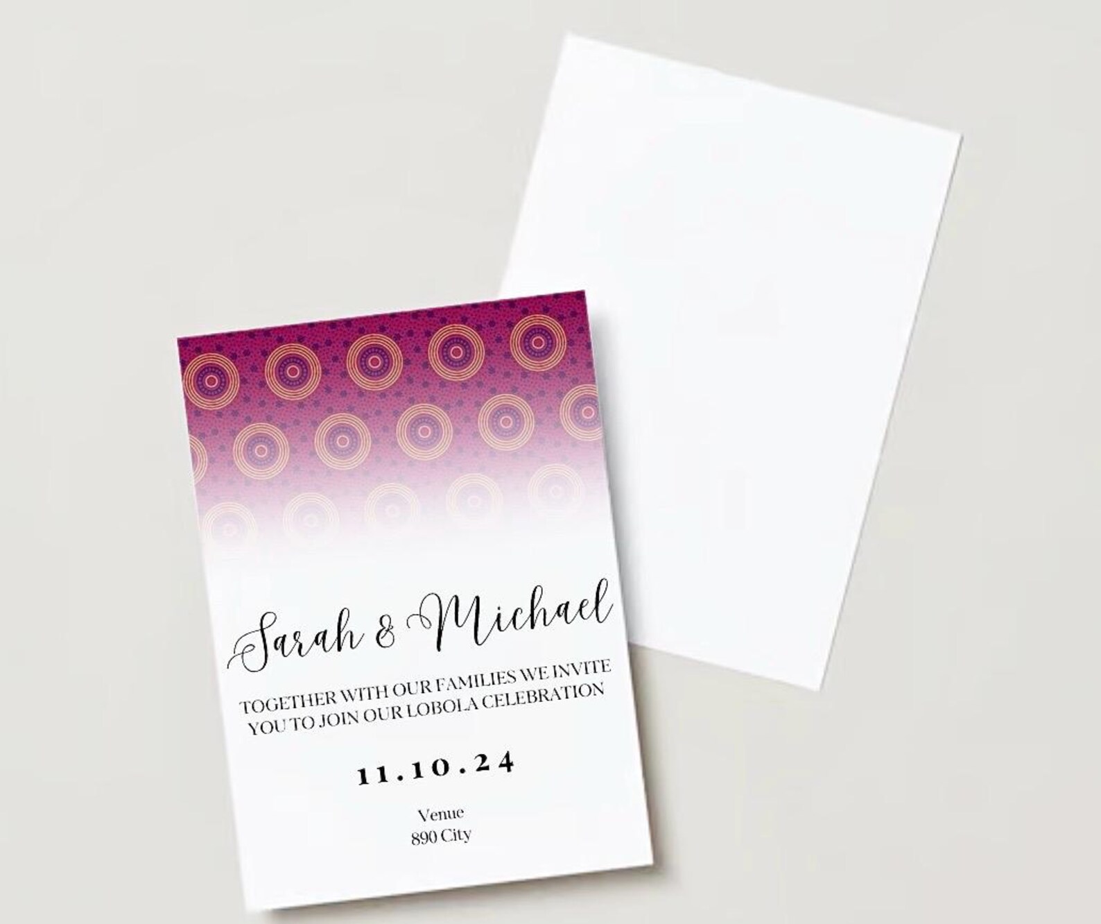 Traditional Wedding Wedding Invitation african Traditional Wedding ...