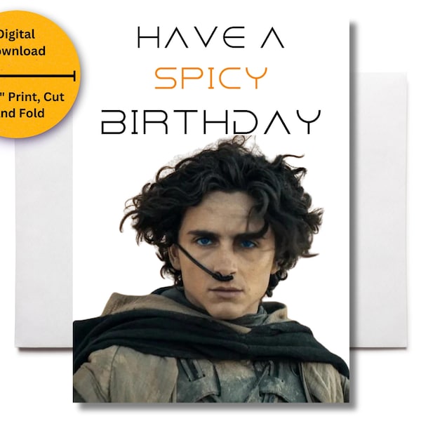 Dune Birthday Card - Etsy