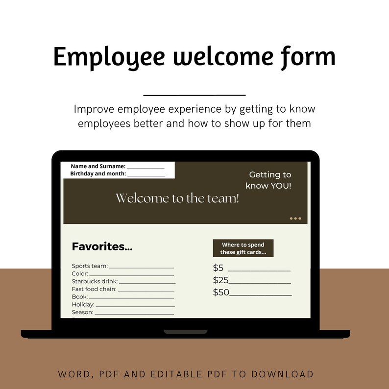 Employee Welcome Template | Onboarding Employee Template | Employee ...