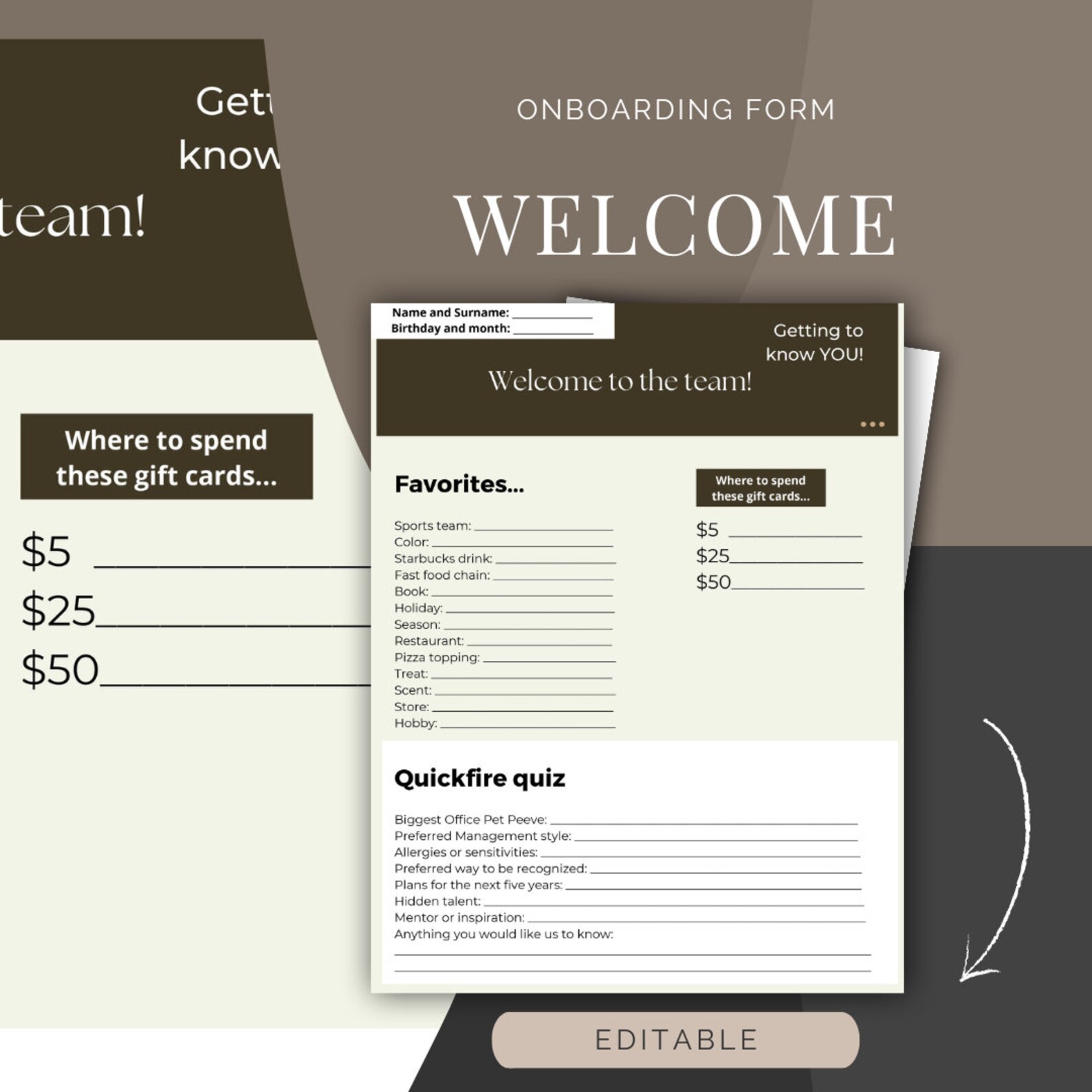 Employee Welcome Template | Onboarding Employee Template | Employee ...