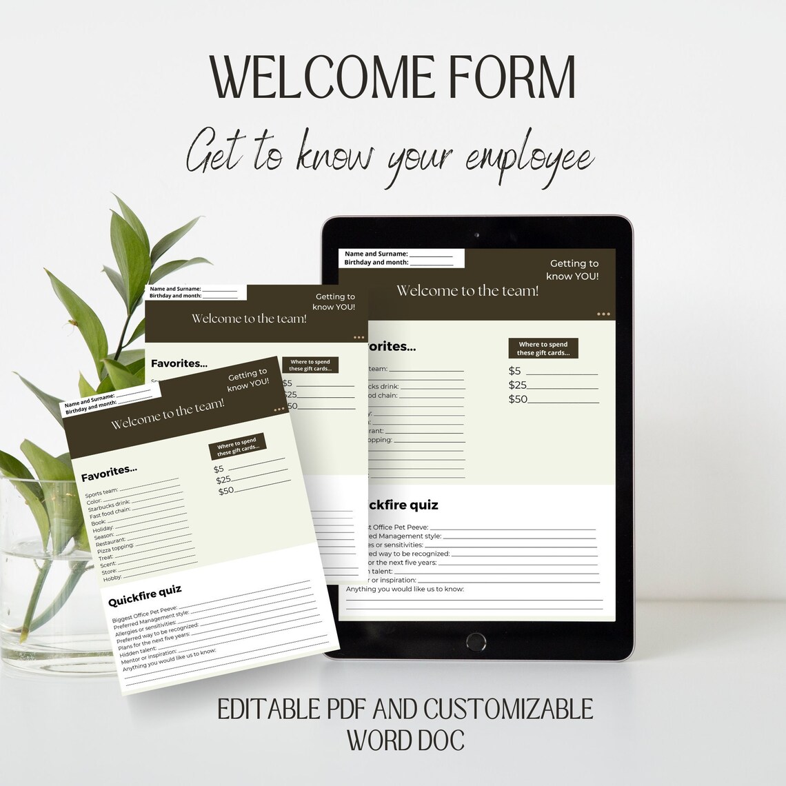 Employee Welcome Template | Onboarding Employee Template | Employee ...