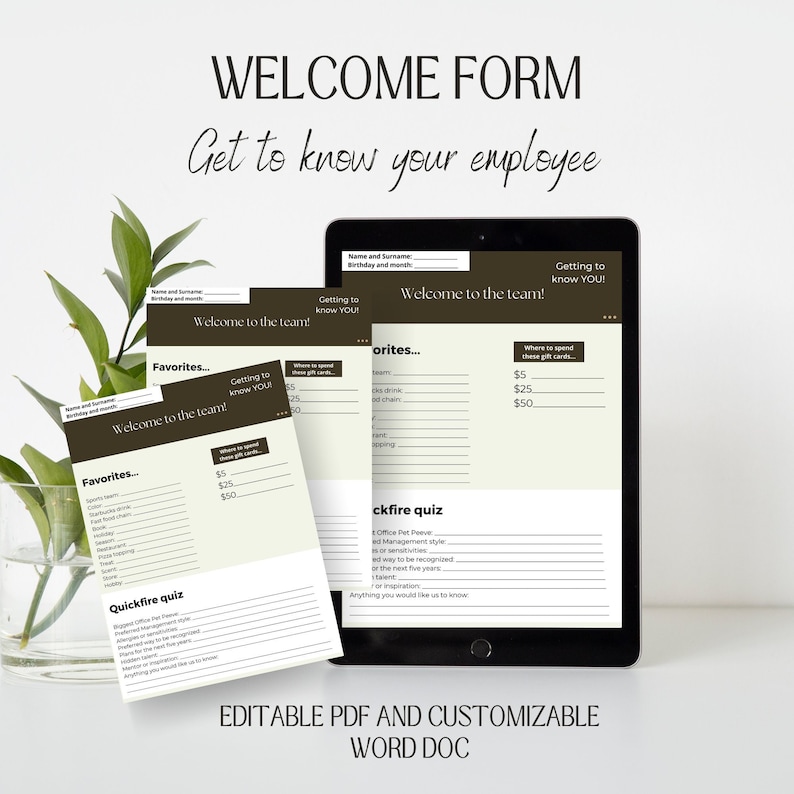 Employee Welcome Template | Onboarding Employee Template | Employee ...