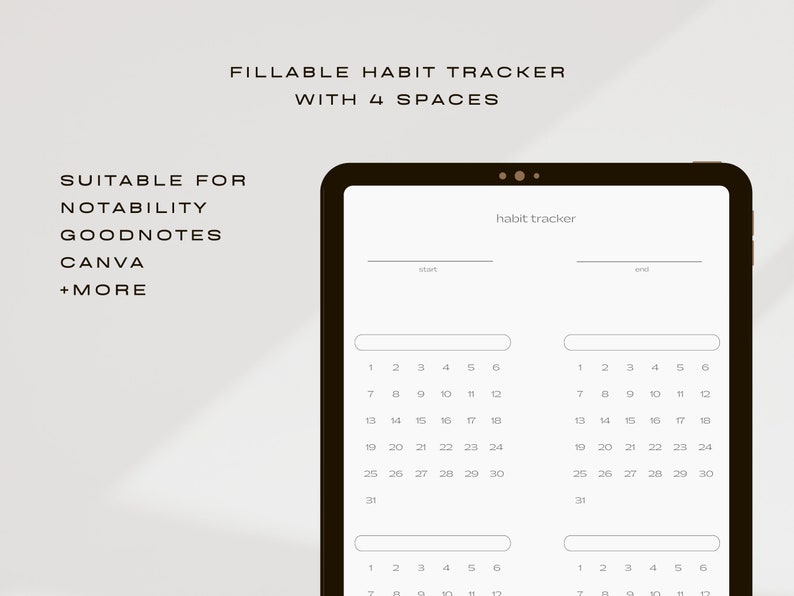Morning Habit Tracker || Wellness - Etsy