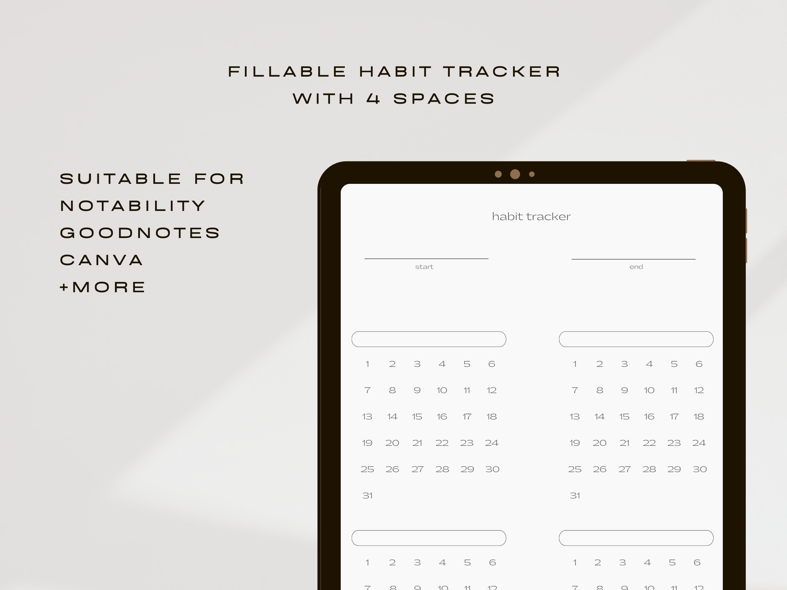 Morning Habit Tracker || Wellness - Etsy