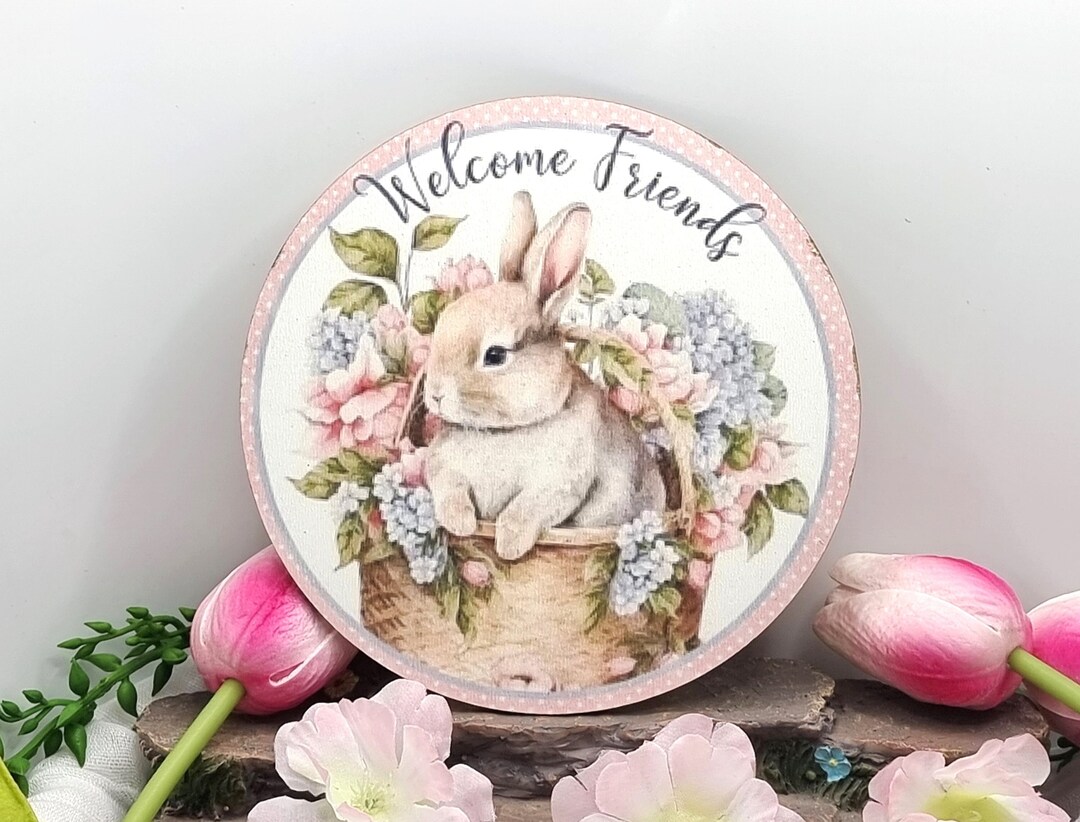 Physical Product Colorful Wooden Sign, Wreath Sign, Door Decoration ...