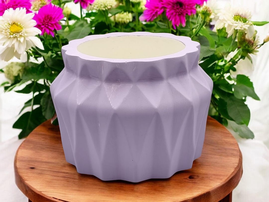 Hand-painted Diamond Ceramic Flower Pot - Modern Home Decor - Etsy